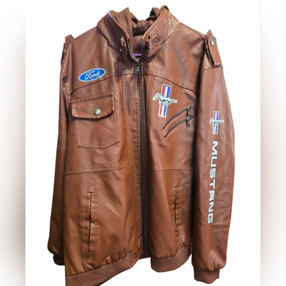 Ford | Jackets & Coats | Ford Brown Leather Jacket | Poshmark